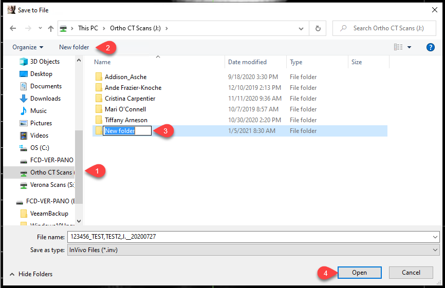 Export CBCT Scan to InVivo Viewer File – FCD - Help Desk